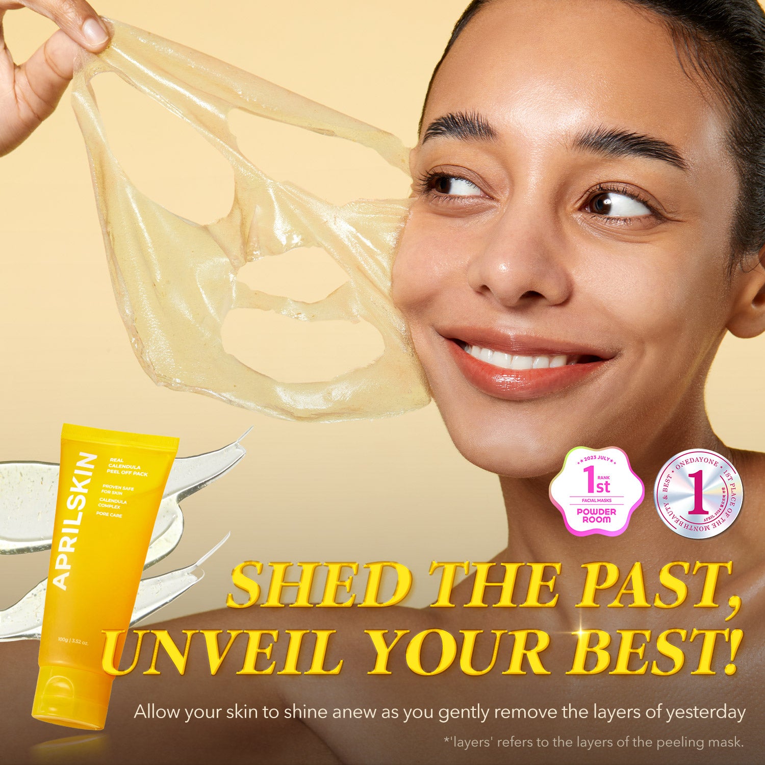 Real Calendula Peel Off Pack – APRILSKIN SG